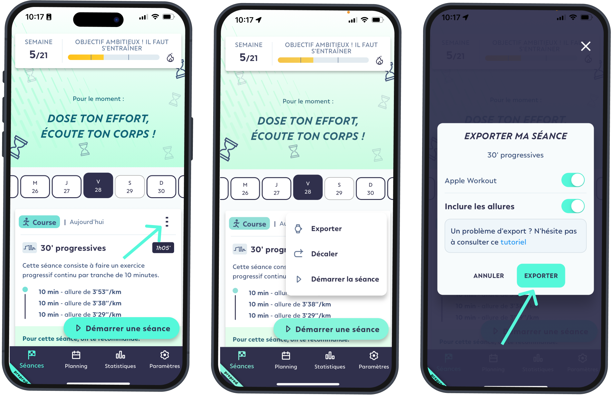 Exporter ma séance sur mon Apple Watch – KIPRUN Pacer